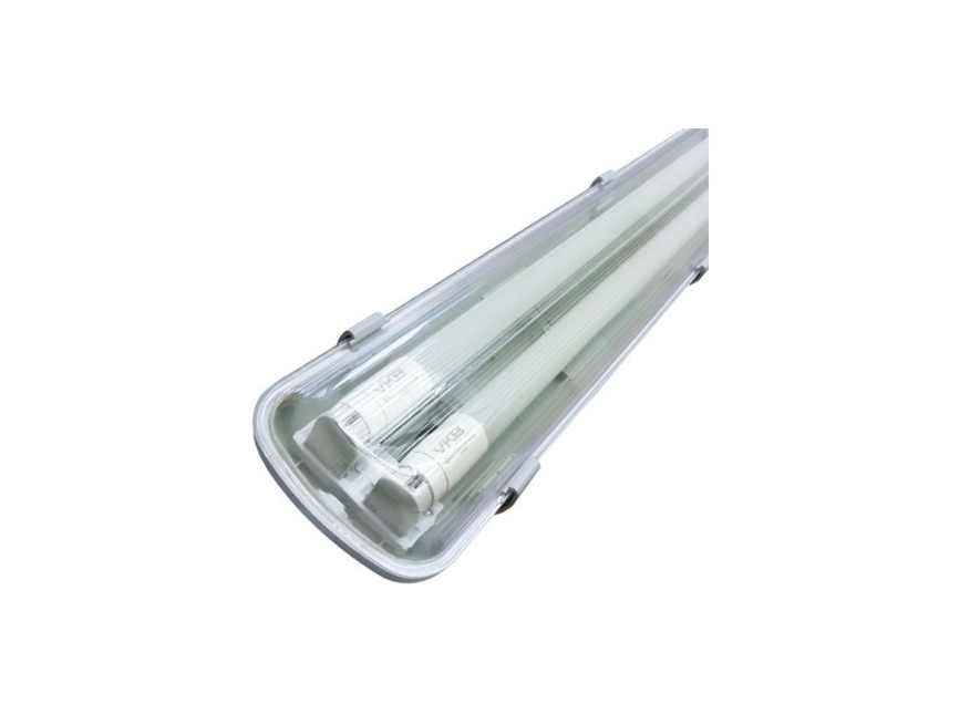 Equipo estanco LED IP65, 2x20W, 6.500K, con tubo - CMELEC - Ingeniería ...